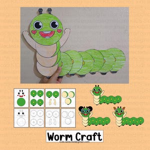Caterpillar Craft Back to School Bulletin Board Worm Coloring Pages ...