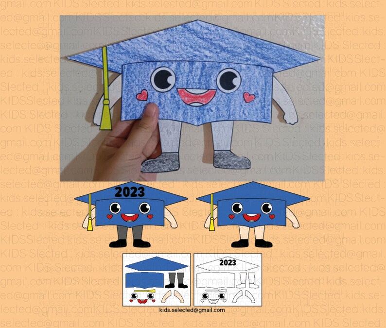 Graduation Crafts End of the Year Bulletin Board Coloring Pages Hat ...