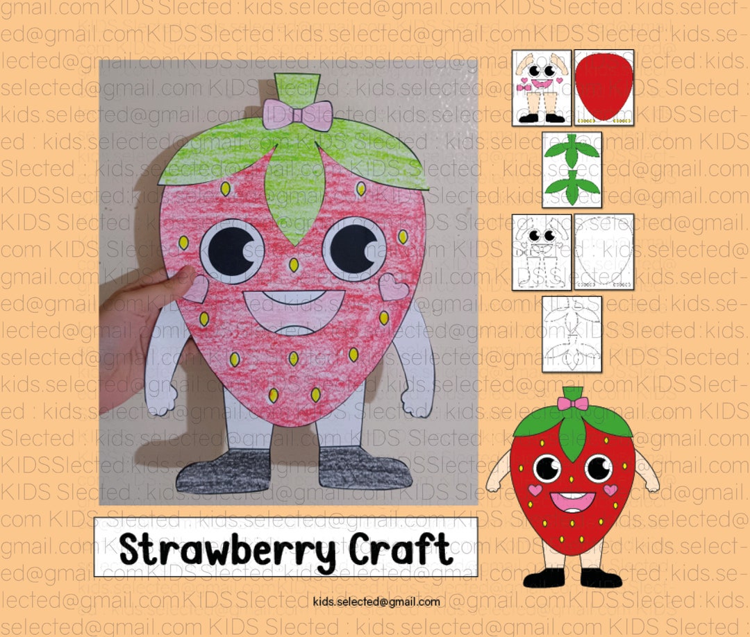Strawberry Craft Summer Bulletin Board Coloring Pages End of the Year ...