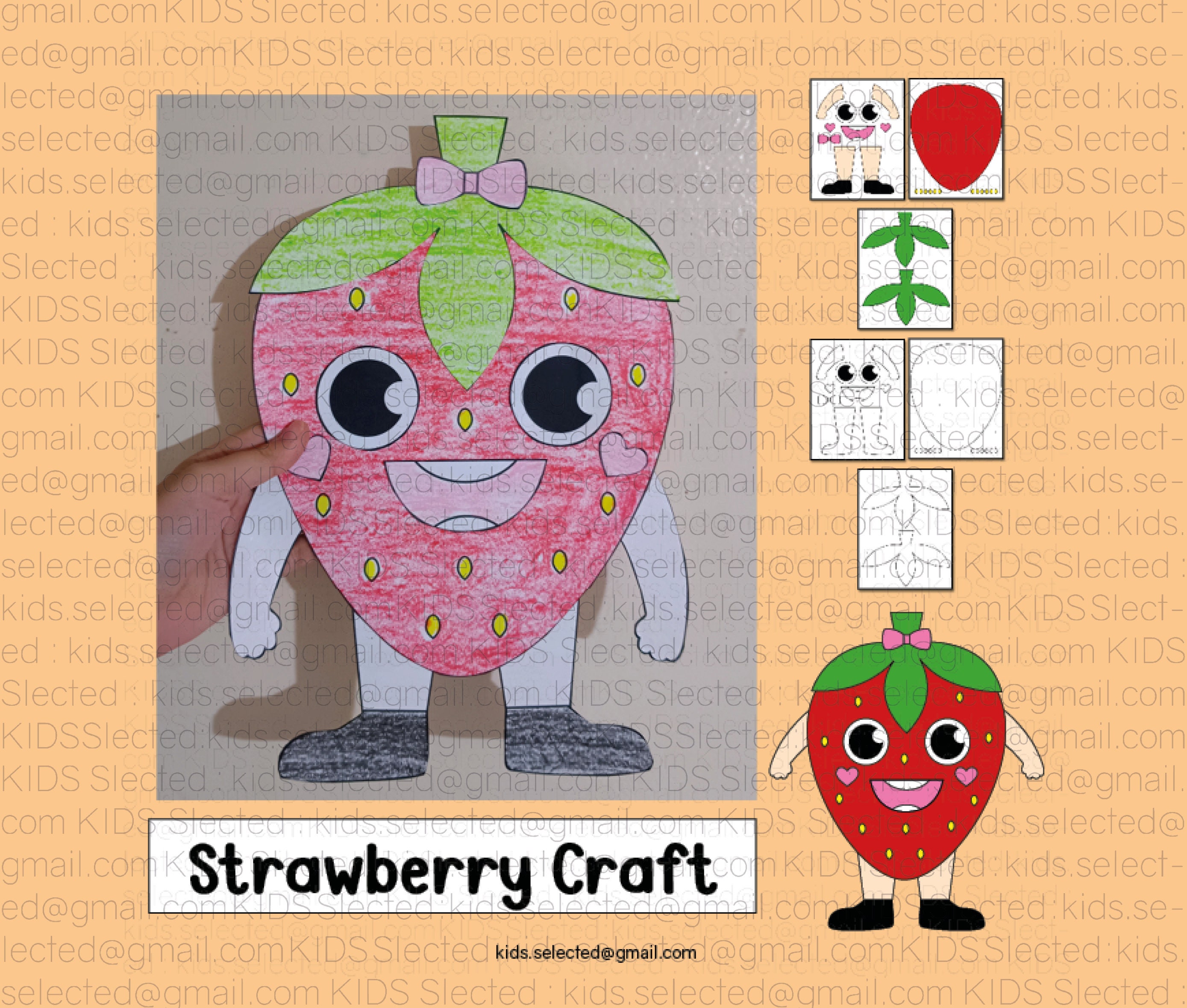 Strawberry Craft Summer Bulletin Board Coloring Pages End of the Year ...