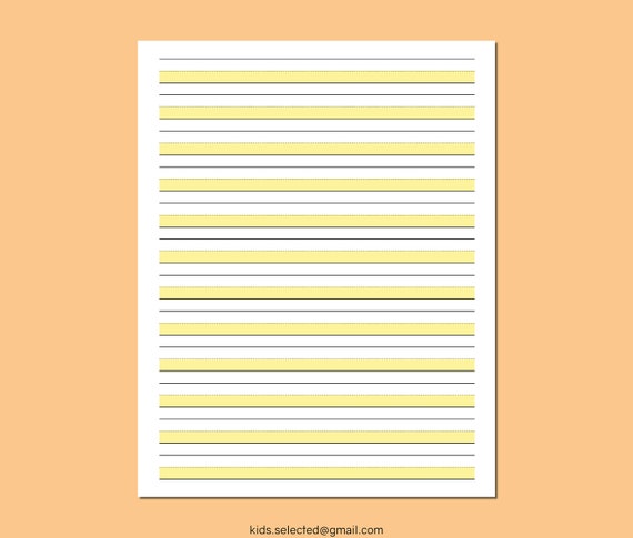 Highlighted Writing Paper