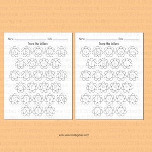 Spring Tracing Pages Alphabet Worksheets Missing Letters ABC ...