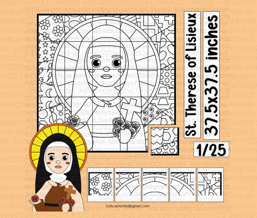 St. Therese of Lisieux Activities Catholic Saint Coloring Pages ...