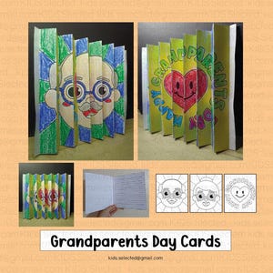 Grandparents Day Card Craft Writing Activities Agamograph Art Keepsake ...