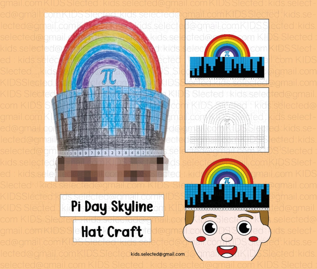 Pi Day Craft 3.14 Headband Math Crown Writing Albert Einstein ...