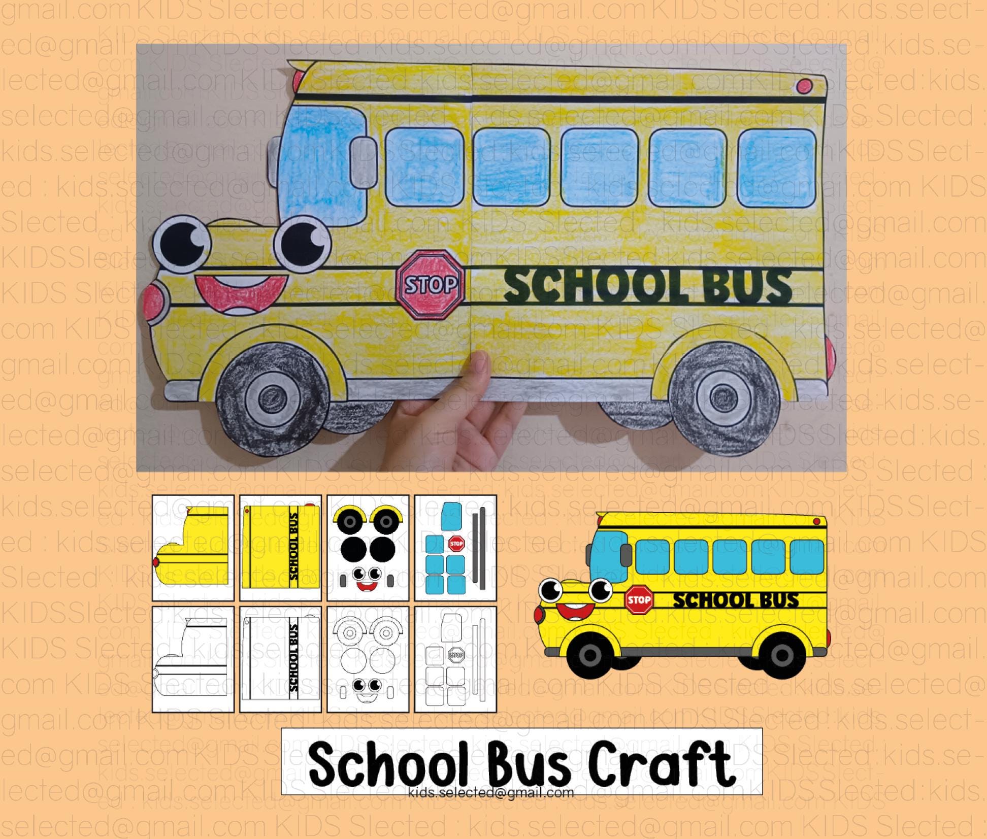 Back to School Bulletin Board School Bus Craft Coloring Pages ...
