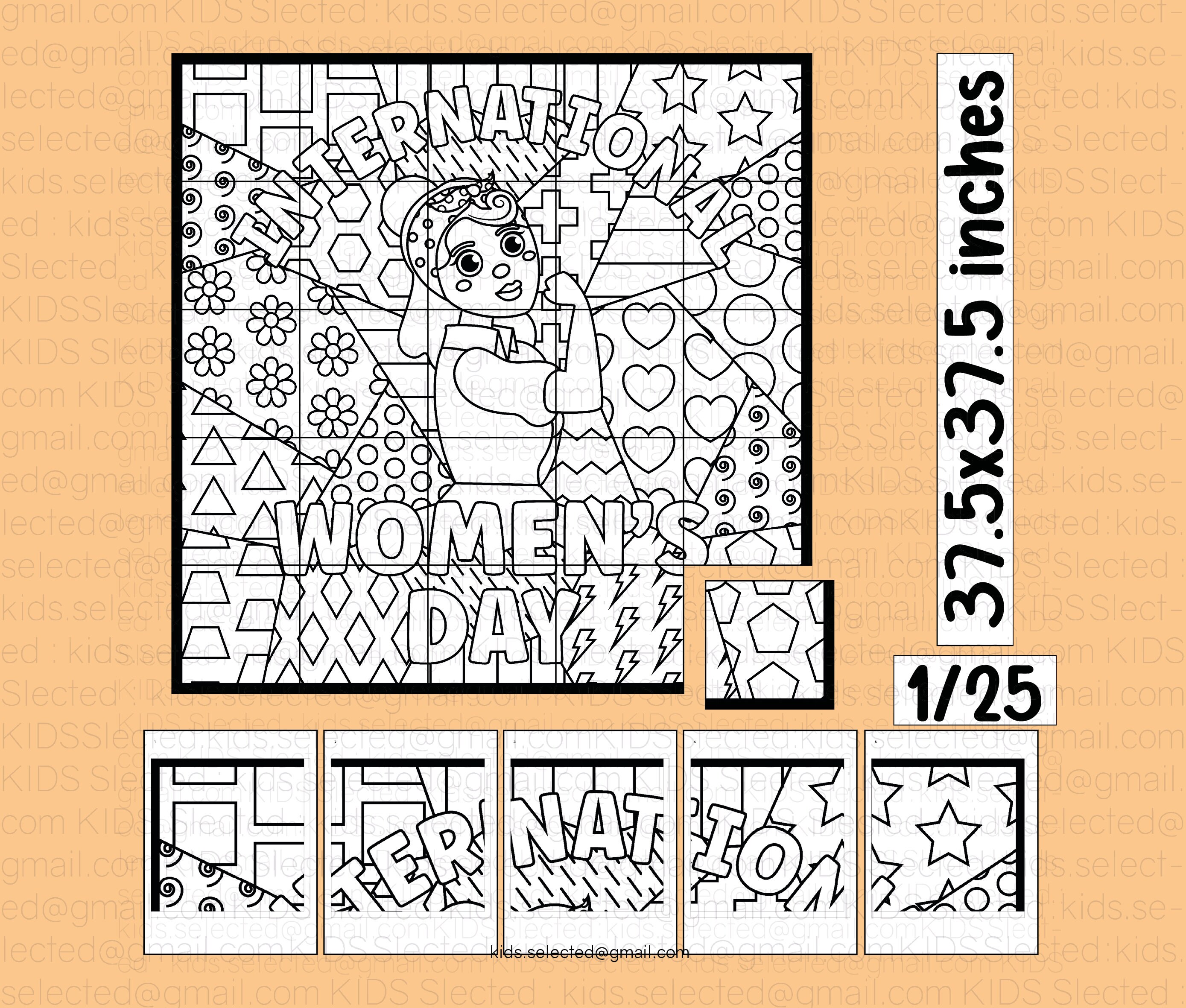 Women's Day Bulletin Board Coloring Pages Activities Decor Pop Art Math ...