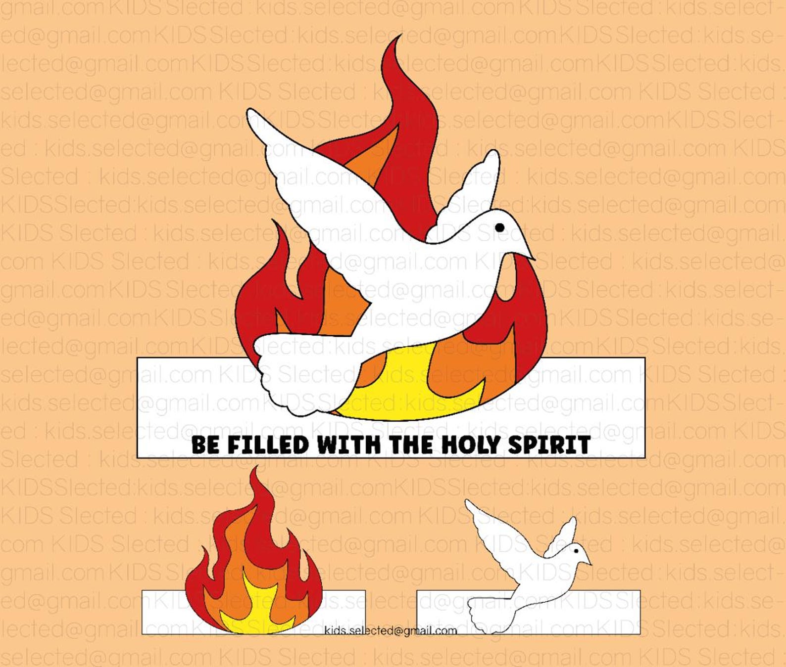 Pentecost Headband Hat Craft Holy Spirit Crown Tongues of Fire Projects ...