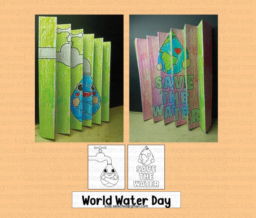 World Water Day Activities Agamograph Craft Save the Water Bulletin ...