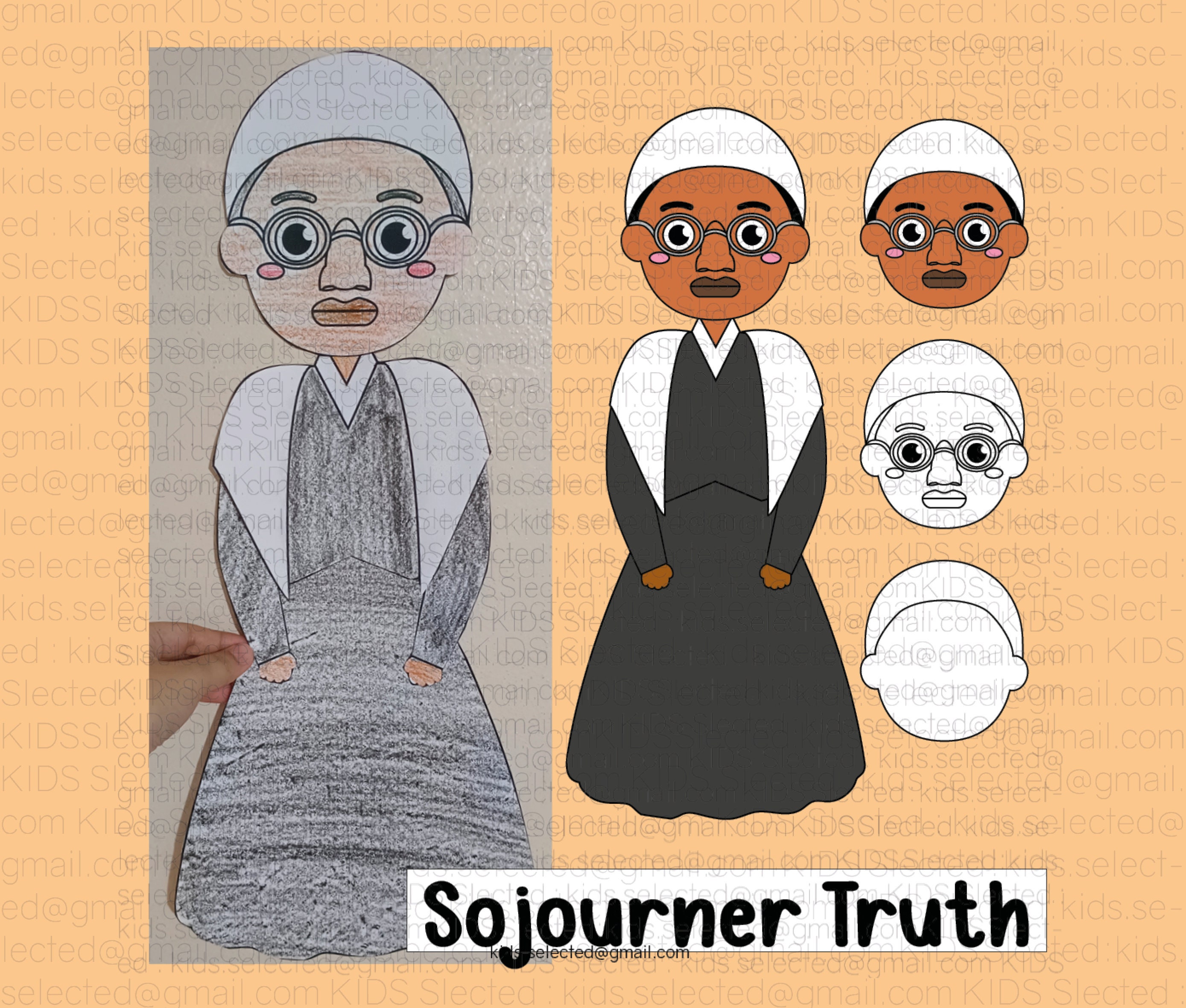 Black History Month Bulletin Board Sojourner Truth Craft Women History ...