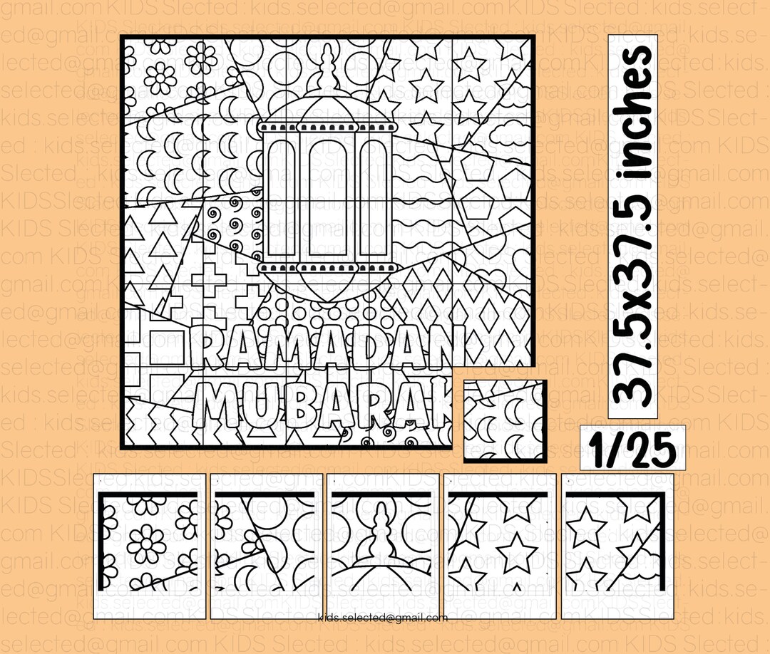 Ramadan Bulletin Board Lantern Coloring Pages Activities Door Decor Pop ...