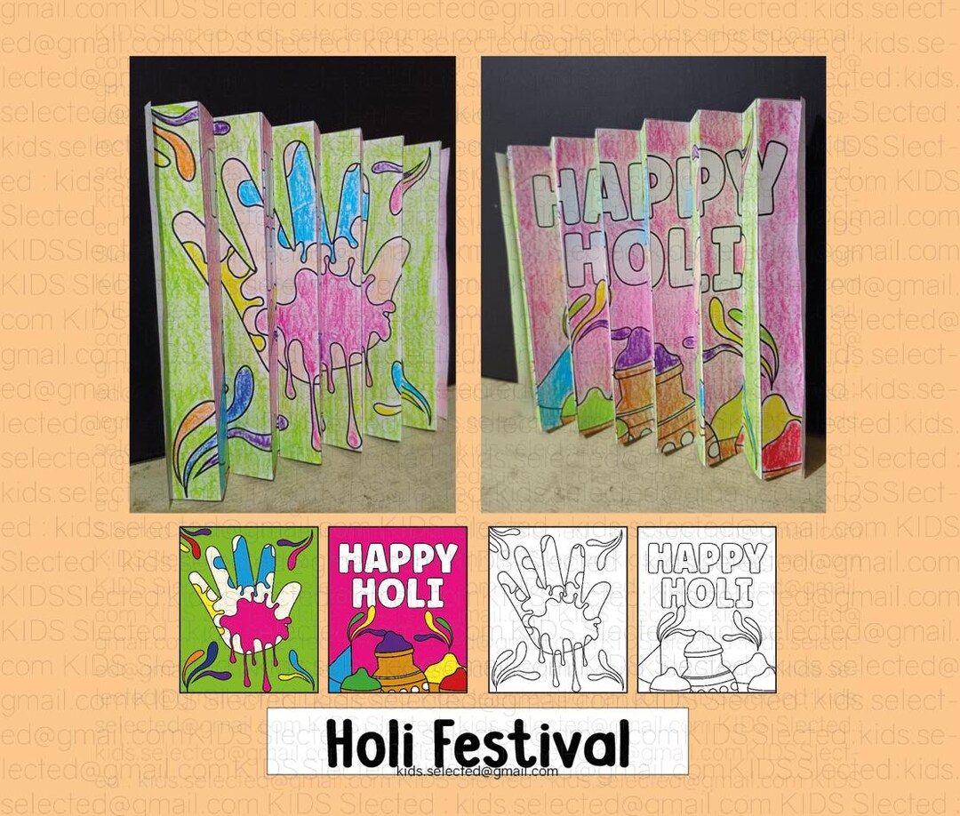Holi Festival Craft Bulletin Board Decor Agamograph Art Activities Idea ...