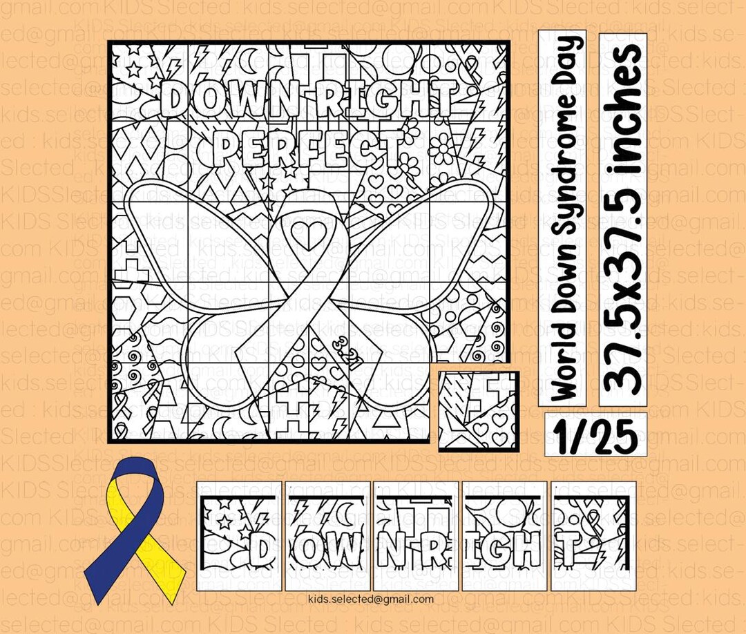 World Down Syndrome Day Butterfly Down Right Perfect Bulletin Board ...