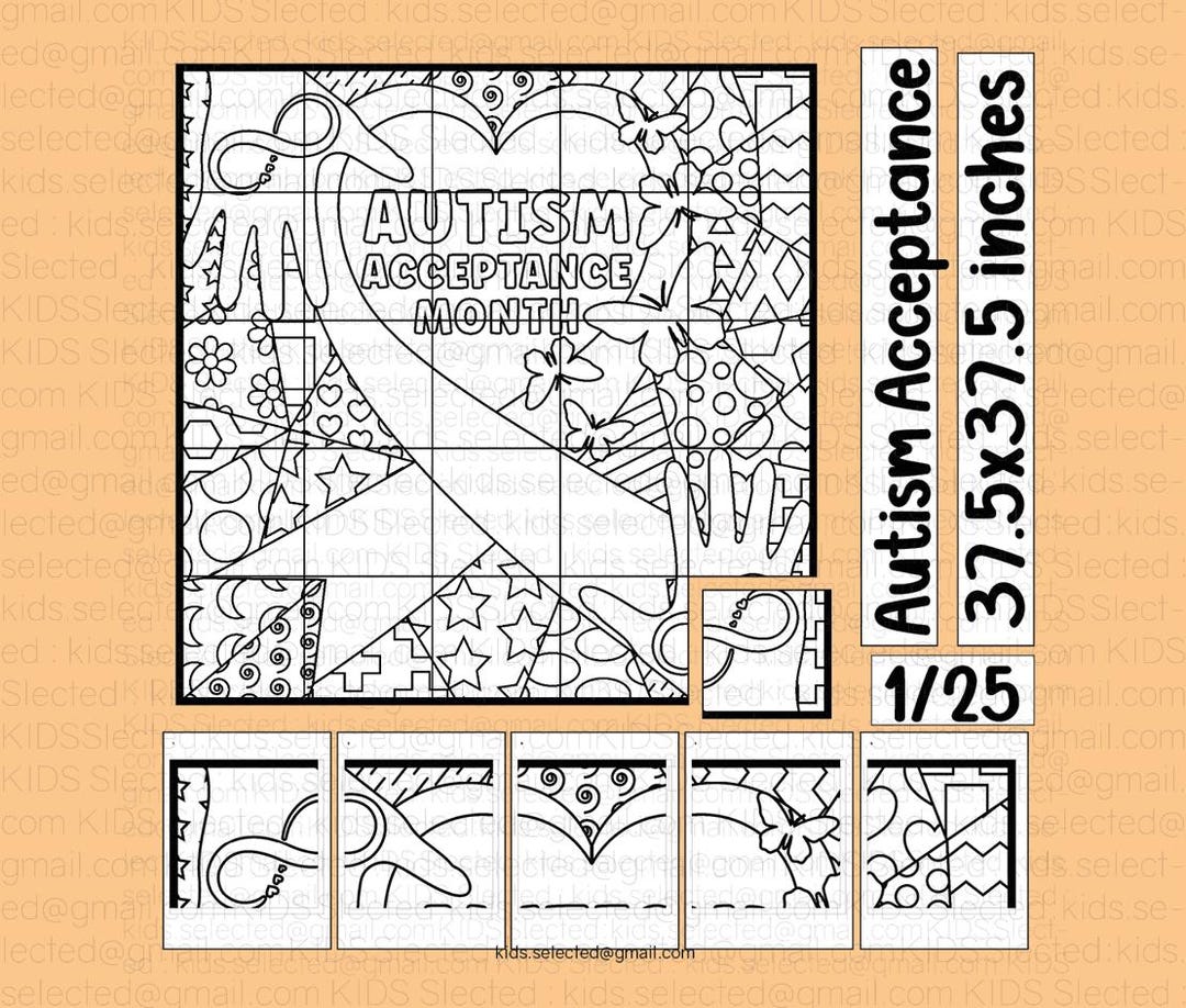 Autism Acceptance Month Bulletin Board March Collaborative Poster Pop ...