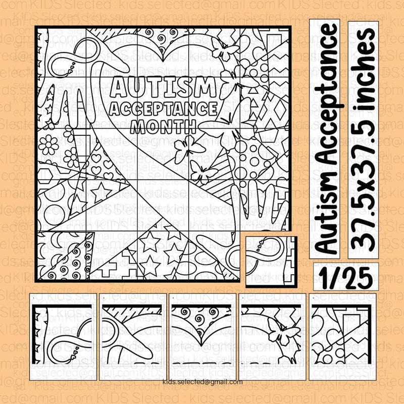 Autism Awareness Month Banner - Etsy