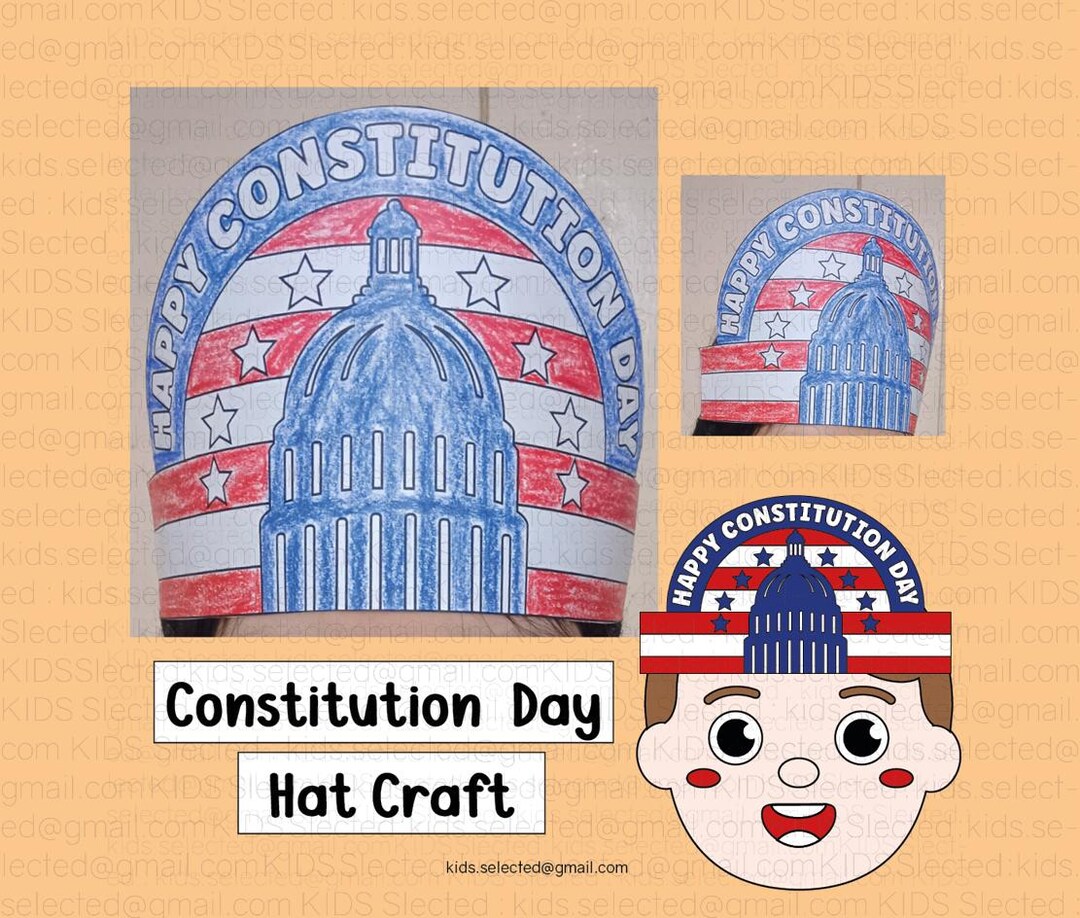 Constitution Day Hat Craft Headband Crown Template Writing Activities ...