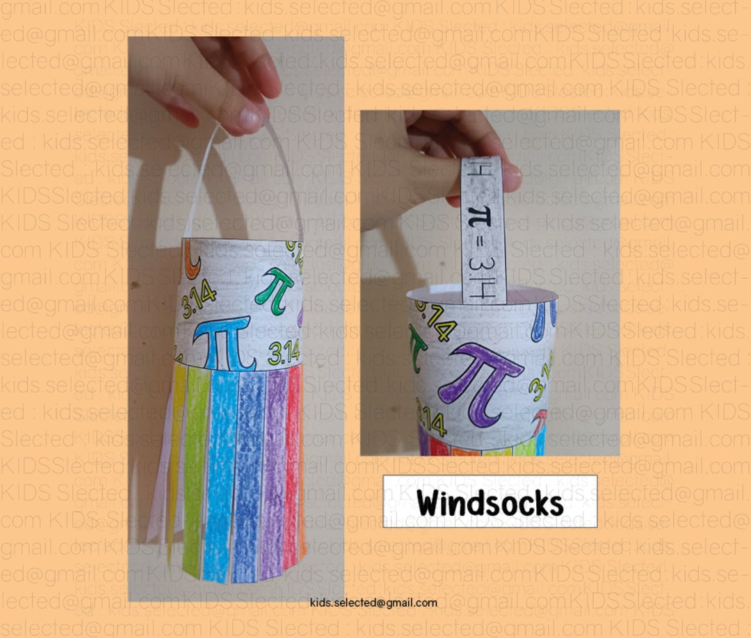 Pi Day Craft Windsock Math Bulletin Board Albert Einstein Activities ...
