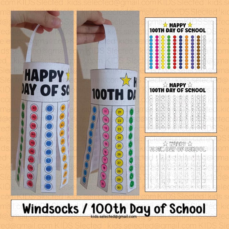 100th Day of School Poster - Etsy
