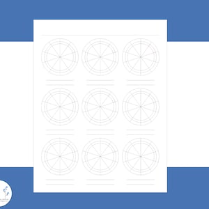 90 Pencil Color Chart Circular Template Printable Watercolor Swatch ...