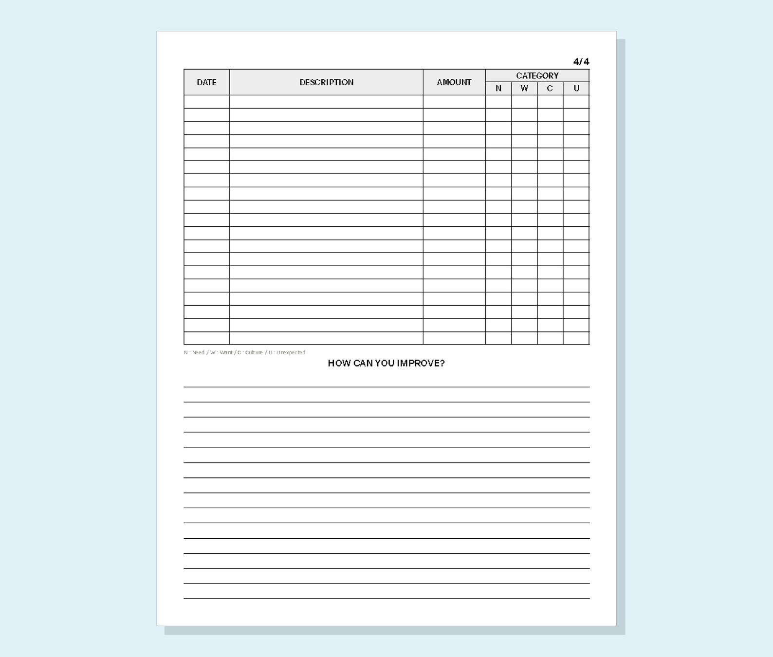 Kakeibo Budget Planner Printable Pdf Inserts Digital File Instant ...