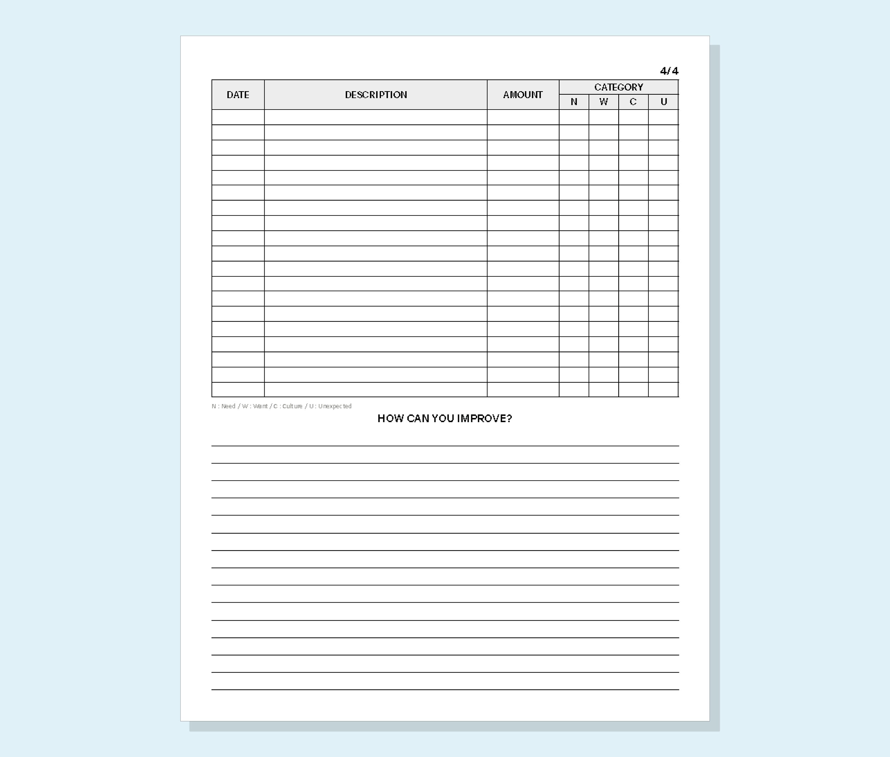 Kakeibo Budget Planner Printable Pdf Inserts Digital File Instant ...