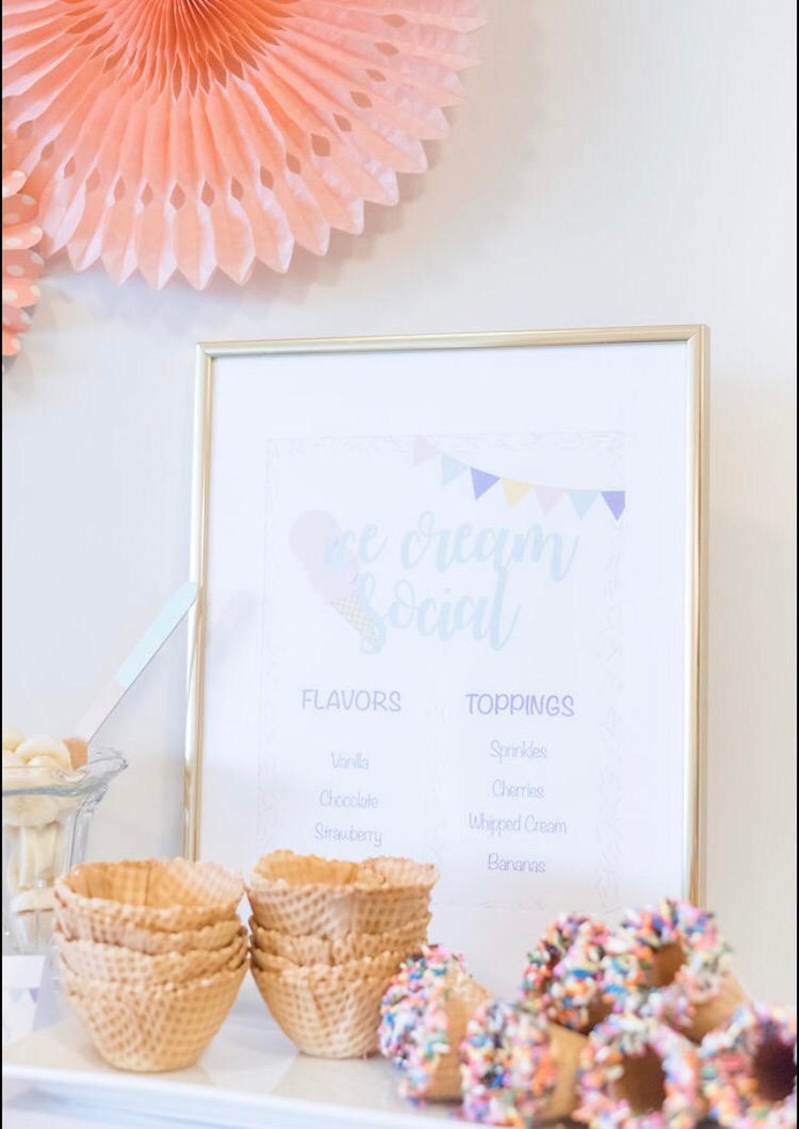 Ice Cream Social Printable - Etsy