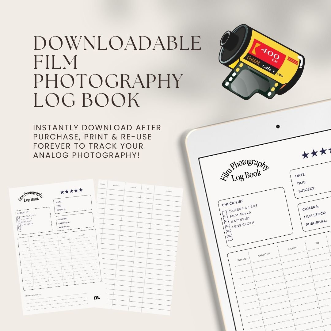 PRINTABLE Film Photography Log Book Analog Photographers Photo Tracker ...