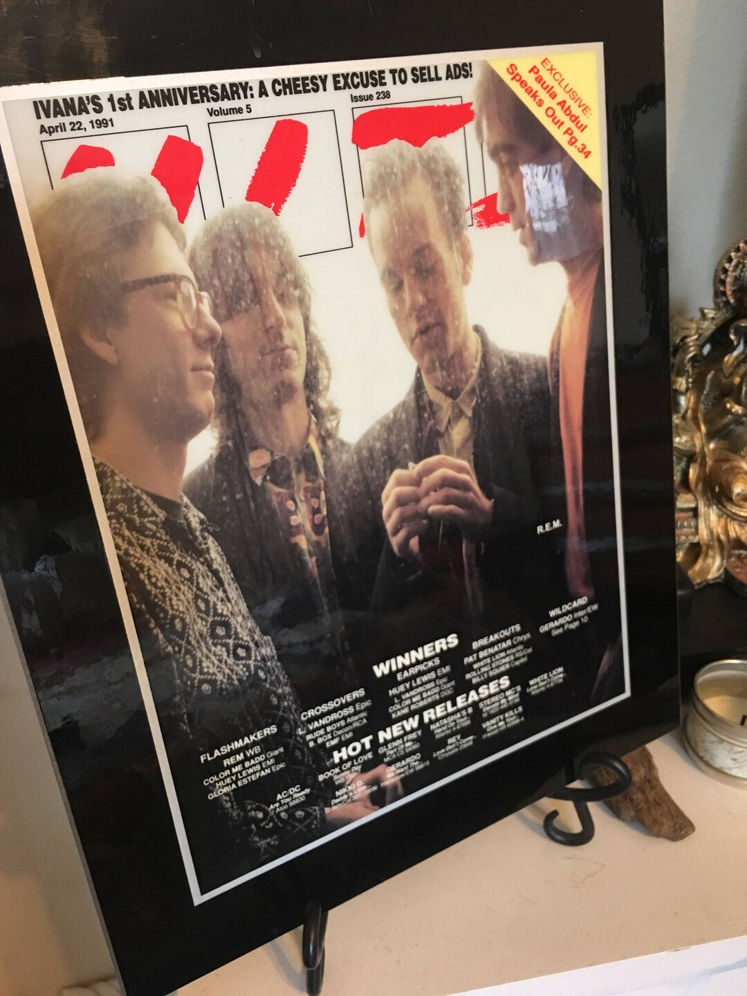 R.E.M. - HITS Magazine Perma-plaque Award - Michael Stipe, Mike Mills ...