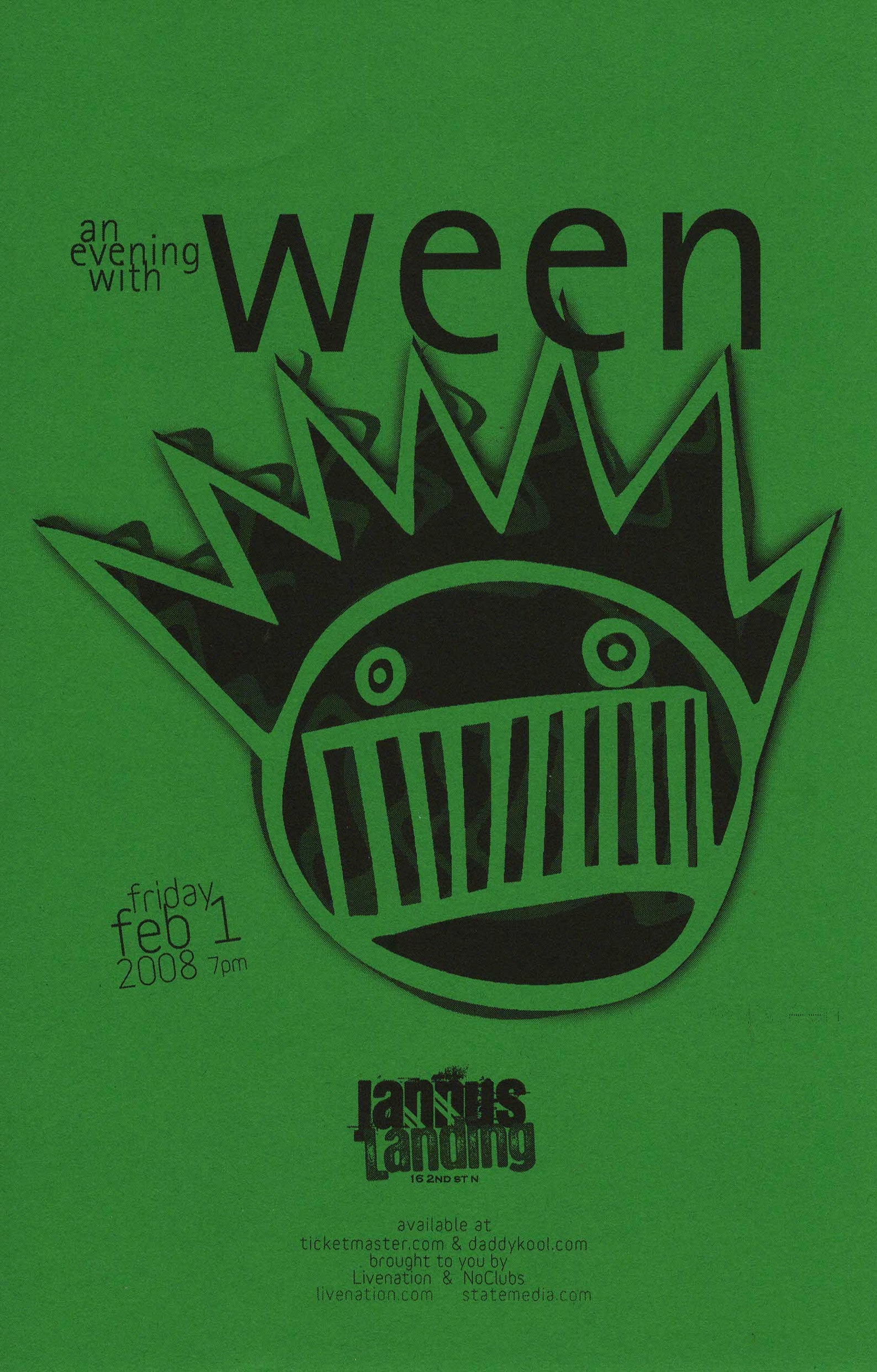 Ween Vintage Flyer 2008 - Etsy