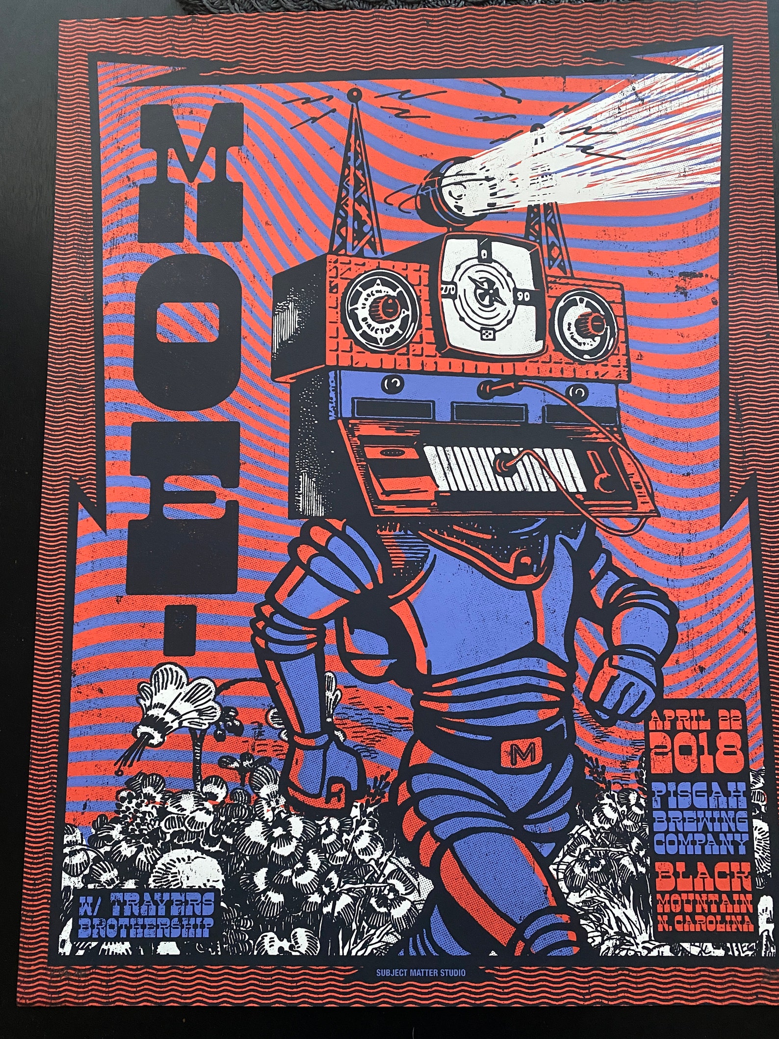 Moe - Original 2018 Concert Poster, Limited, Screen Printed, Black ...