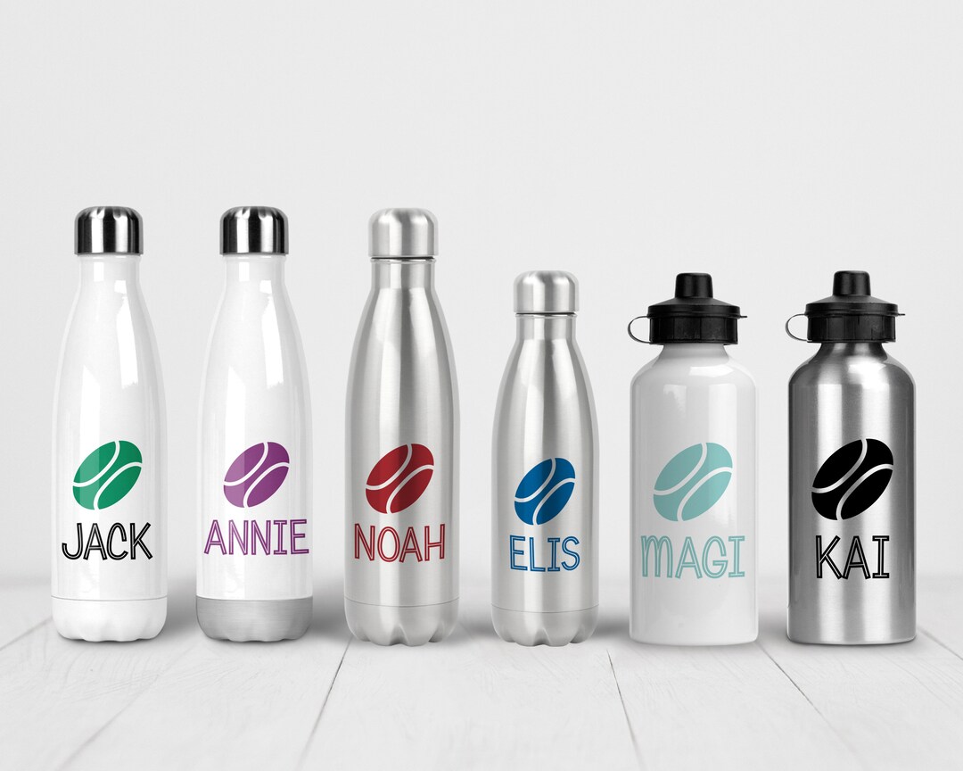Personalised Rugby Bowling Water Bottle - Potel Ddŵr Rygbi ...