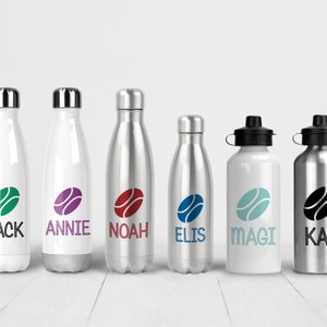 Personalised Rugby Bowling Water Bottle - Potel Ddŵr Rygbi ...