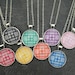 Cadwyn Brethyn Necklace - Gemwaith - Patrwm Brethyn - Chwaer - Mam ...