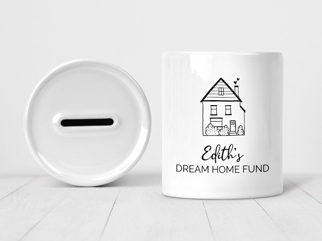 Personalised New Home Fund - Dream Home Fund - Personalised Money Box ...