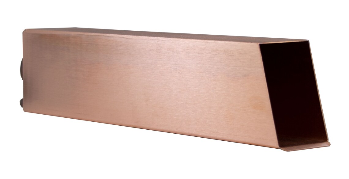 Eden 3 Long Box Scupper Brushed Copper - Etsy Israel