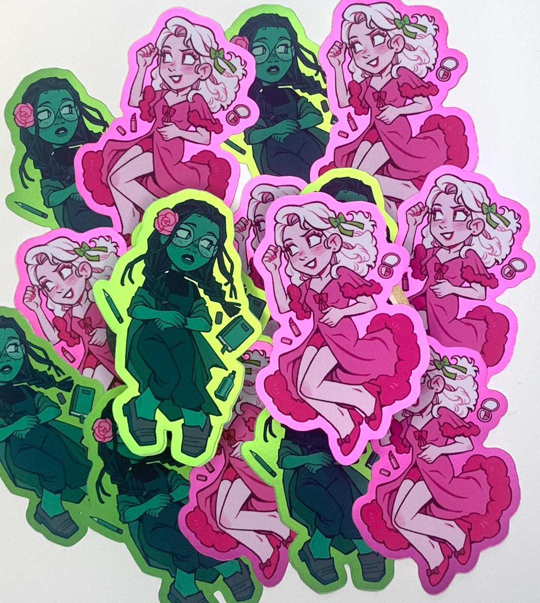 Gelphie Sleepover Sticker Pair - Etsy