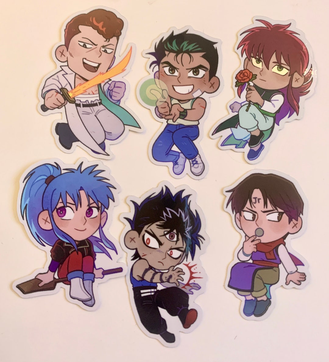 Yuyu Hakusho Mirror Sticker Pack - Etsy