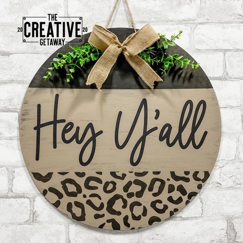 Hey Y'all Leopard Cheetah Digital Cut File Cutting - Etsy