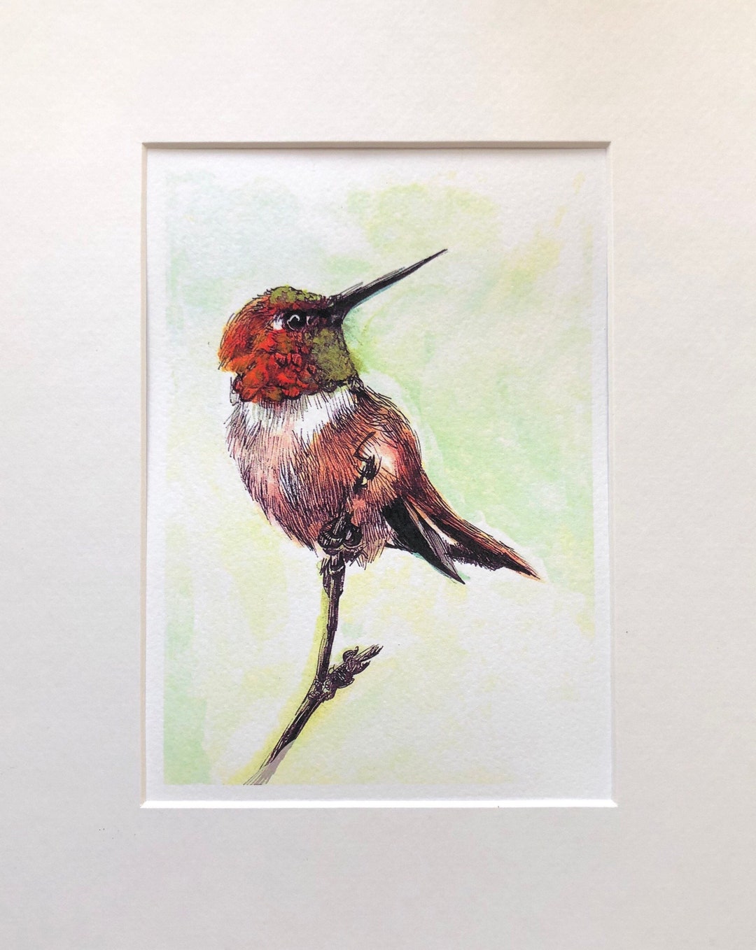 Hummingbird Watercolor Print - Etsy