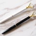 Black White Diamond Pen, Crystal Top Pen, Metal Metallic Fine Point Pen ...