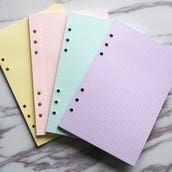 A5 Planner Inserts /colorful Inserts /personal Size Lined - Etsy