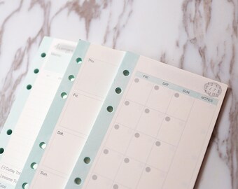 A5 Planner Inserts /colorful Inserts /personal Size Lined - Etsy