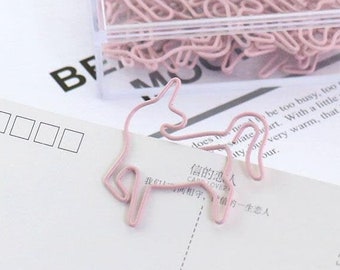 Bunny Paper Clips White Rabbit Metal Paper Clipbinder Clips | Etsy