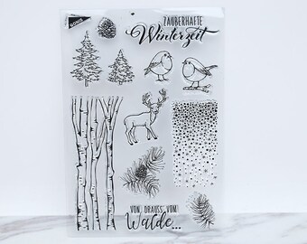 Deer Rubber Stamp - Etsy