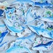 Sharks Stickers / Blue Shark Stickers/ Filofax Stickers/blue Shark ...