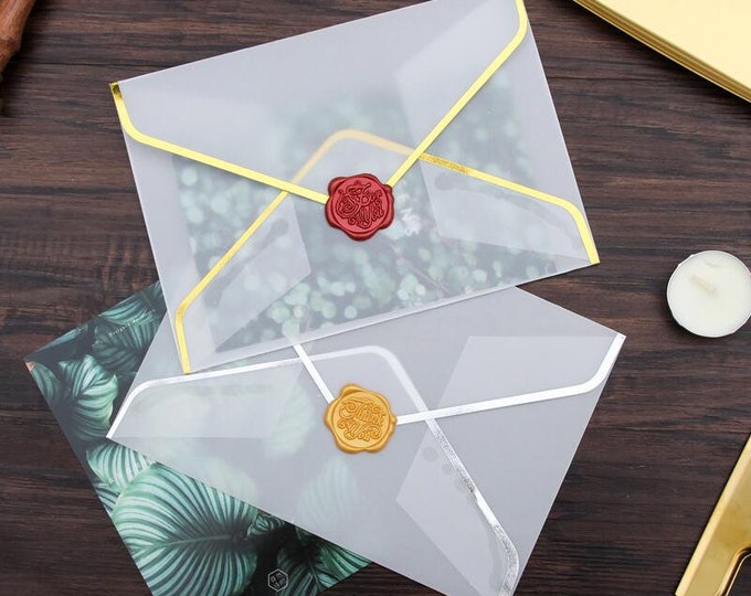 Rectangle Transparent Envelopes /wedding Invitation Envelopes - Etsy