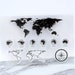 World Map Clear Stamp/earth Rubber Stamp/continents Clear Transparent ...