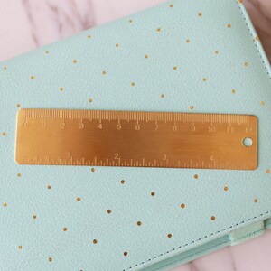 12cm Brass Ruler, Metal Ruler, Drawing Ruler, Custom Engrave Kawaii ...