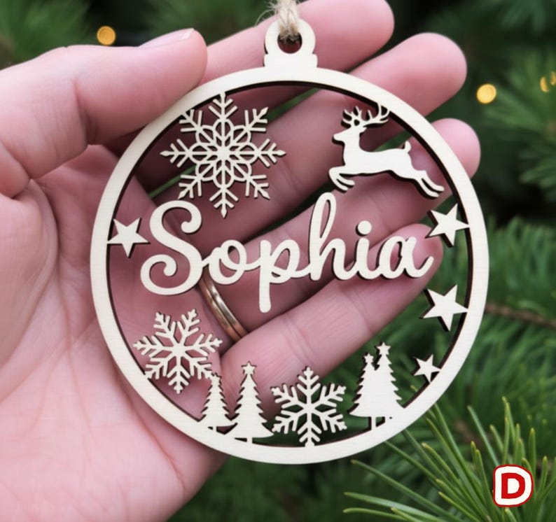 Personalized Christmas Ornament,custom Chsristmas Bauble,custom Name ...