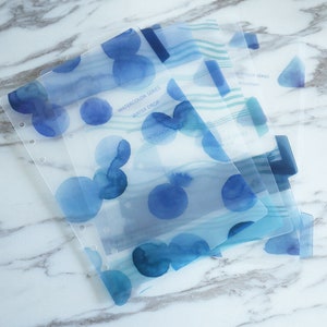 Set of 5 Water Drops Planner Dividers/watercolor Series Dividers /A5 ...